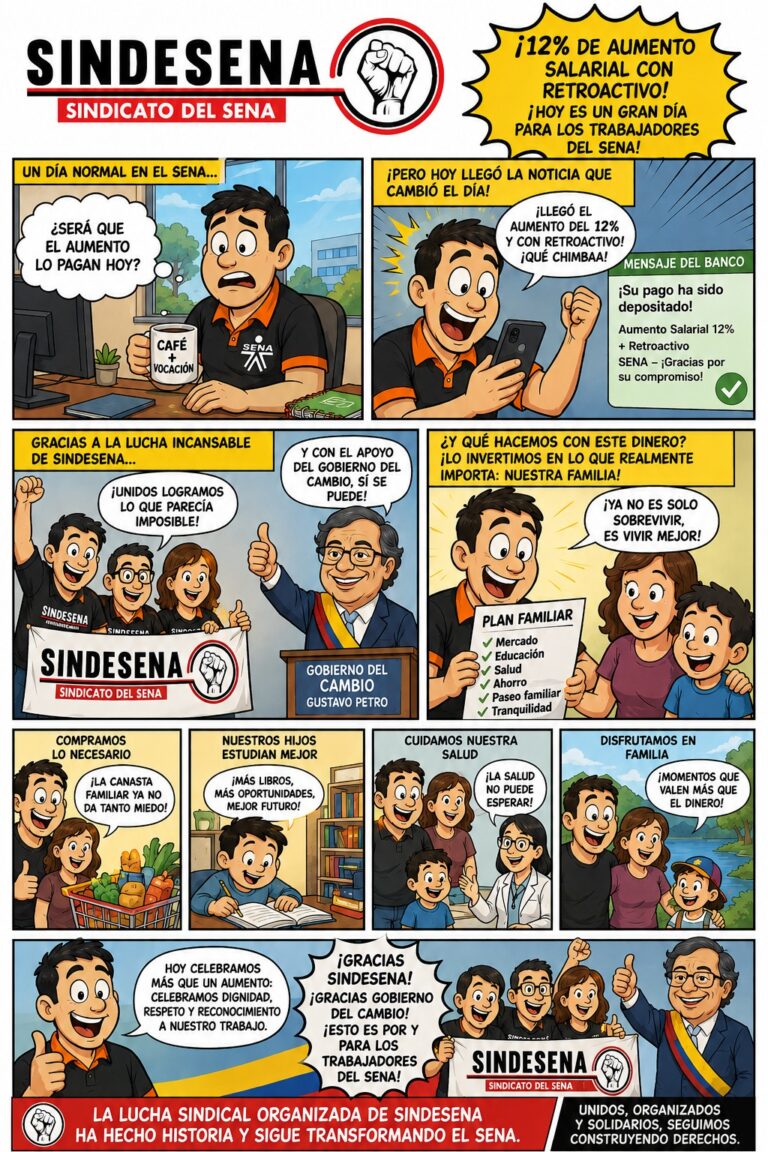 La lucha sindical de Sindesena sigue transformando vidas - Sindesena